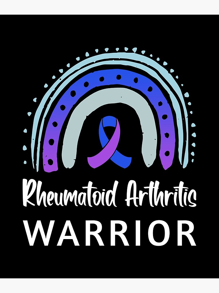 "Rheumatoid Arthritis Ribbon / RA Support Awareness Saying design ...
