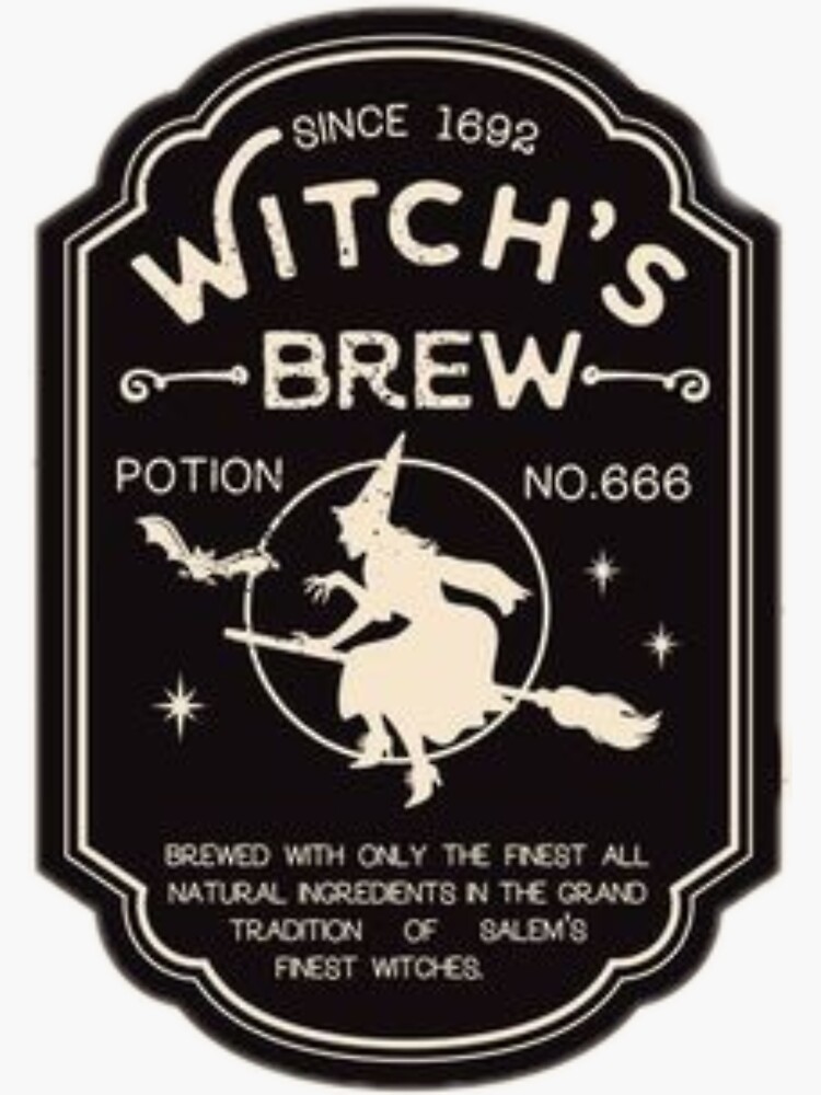 "Witches Brew Logo" Sticker by Modern-Mutt | Redbubble