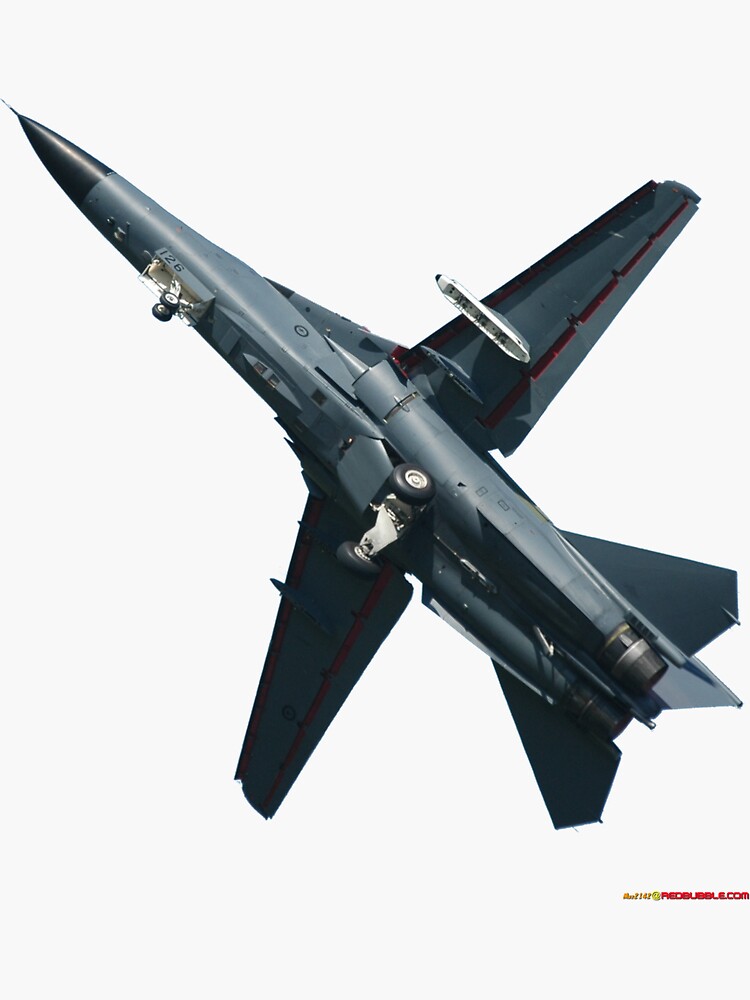 "Plane & Simple - General Dynamics F111 A8-126" Sticker for Sale by ...