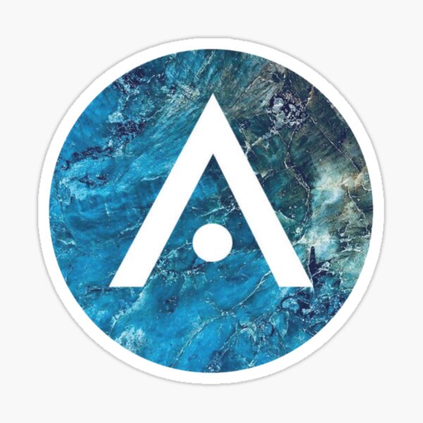 "Green and Blue Marble Aveda Logo" Sticker for Sale by Dalaura | Redbubble