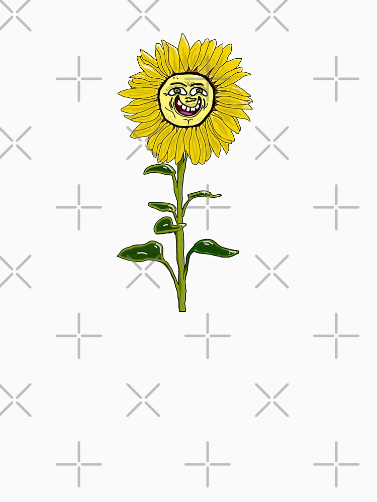 "Creepy Goofy Scary Faced Sunflower Cartoon Character" T-shirt for Sale ...