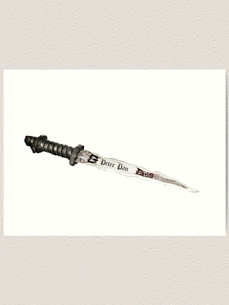 "Peter Pan Dark One Dagger" Art Print by panneverfails71 | Redbubble