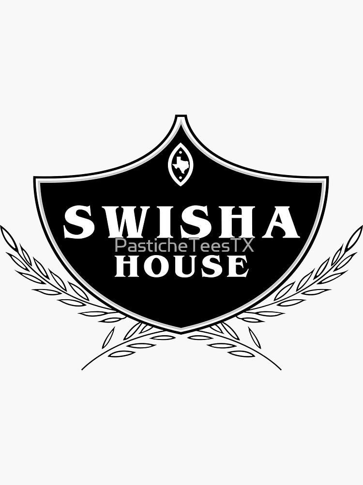 "Swisha House Houston Texas x Swisher Sweets Parody" Sticker for Sale ...
