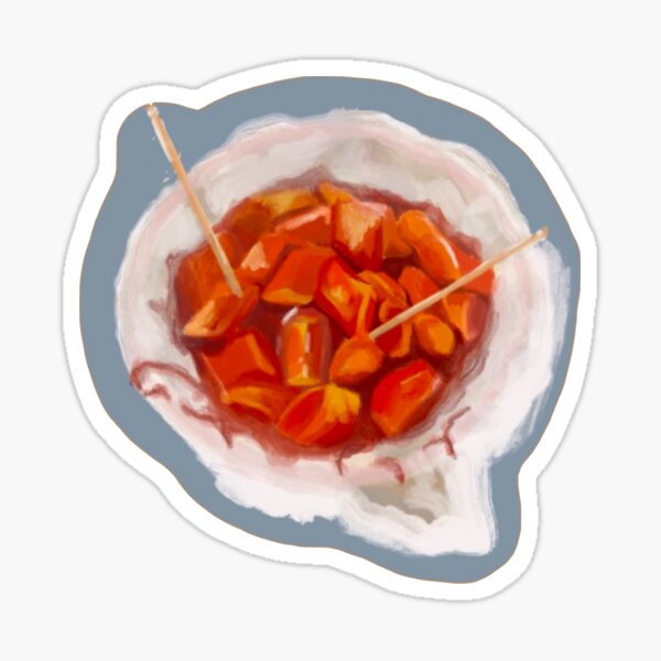 "Korean Food Tteokbokki " Sticker for Sale by woollyproduct | Redbubble
