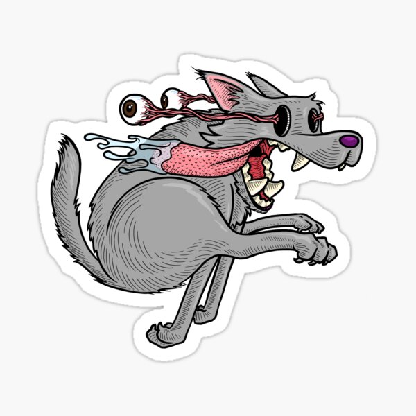 "Zoomies Dog" Sticker for Sale by Sethdrawsgood | Redbubble