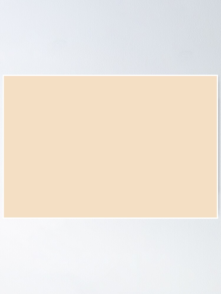 Póster «Tono de acento único de color crema cálido / Coordenadas de ...