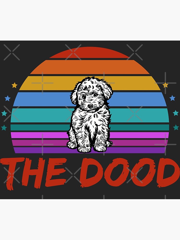 Lámina artística «el dood, Vintage Goldendoodle El Dood, El Dood, Doods ...
