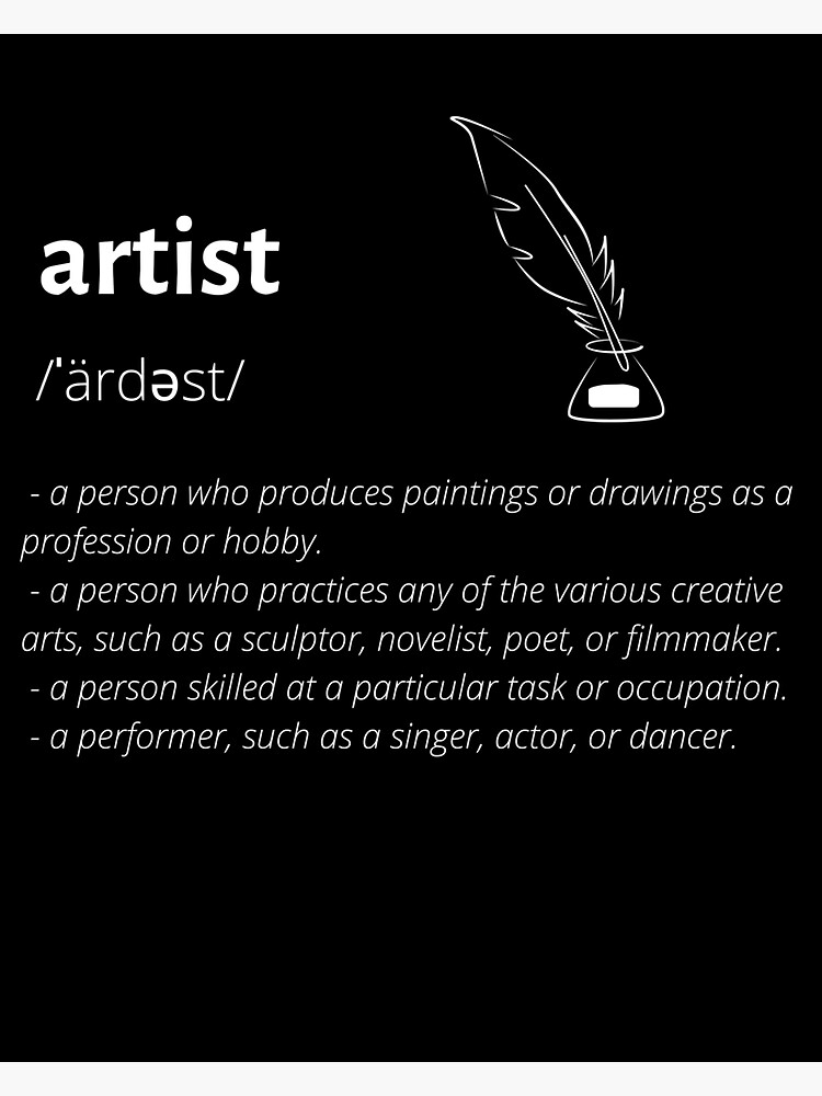 "Artist Definition Merchandise" Sticker for Sale by ksm-artz | Redbubble