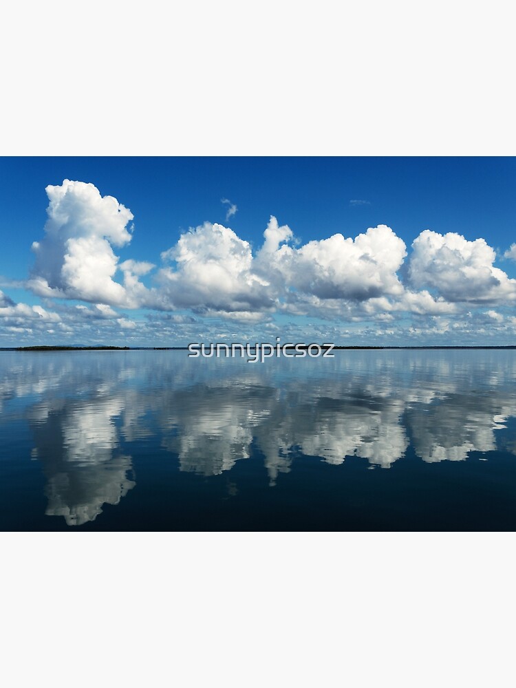 "Brilliant White Cumulus Clouds in a rich Azure-Blue Sky." Canvas Print ...