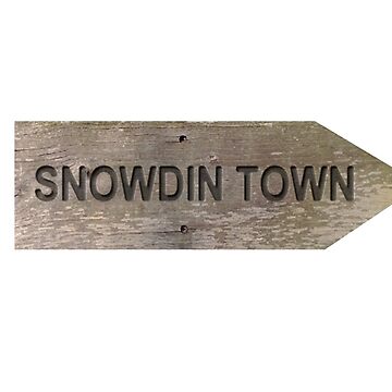 "Snowdin Town Sign " Sticker for Sale by triplew427 | Redbubble