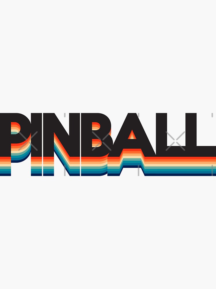 "Pinball" Sticker for Sale by muskitt | Redbubble