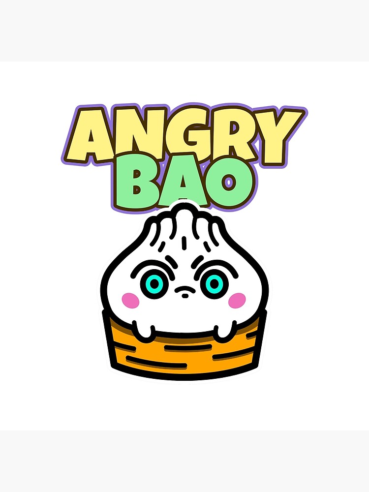 "Kawaii Angry Bao Dim Sum" Poster by kthxbye88 | Redbubble