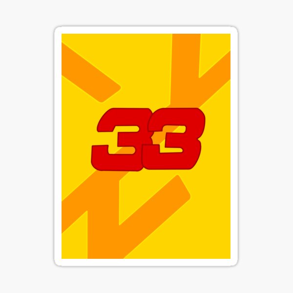 "Max Verstappen Number" Sticker for Sale by Shortyspeed | Redbubble