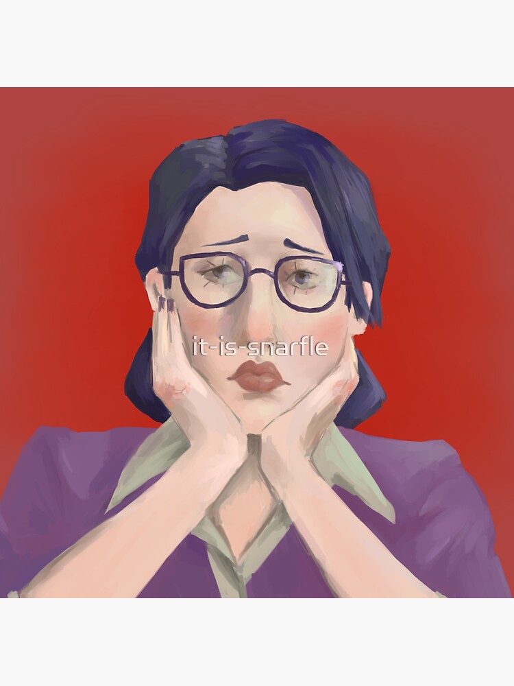 "Miss Pauling portrait" Sticker for Sale by it-is-snarfle | Redbubble