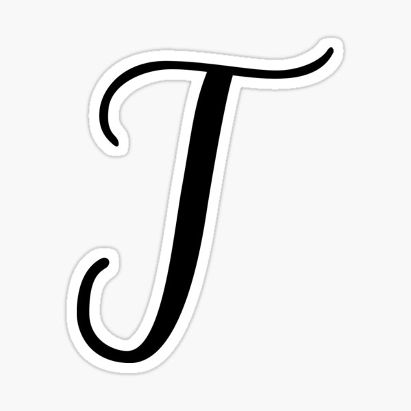 Plantilla De Letra Cursiva T Escritura Cursiva De Firma. Diseños De