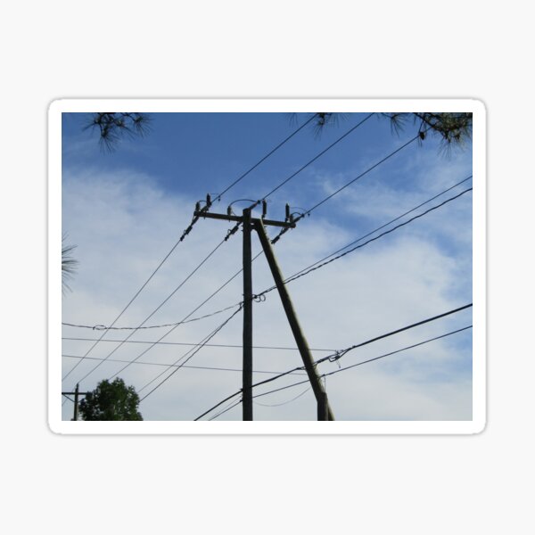 "Powerline pole" Sticker for Sale by photosbycassie | Redbubble