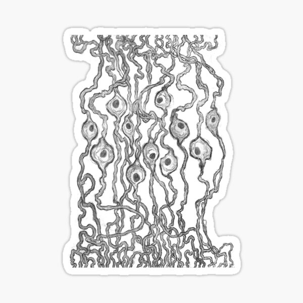 "Bundle of Bipolar Nerves" Sticker for Sale by Kikarhu | Redbubble