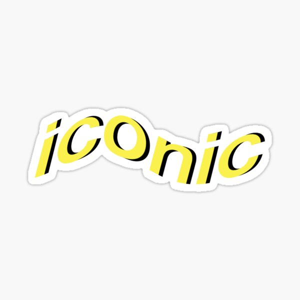 "Iconic " Sticker for Sale by noellestickies | Redbubble