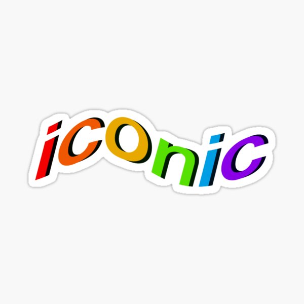 "Iconic " Sticker by noellestickies | Redbubble