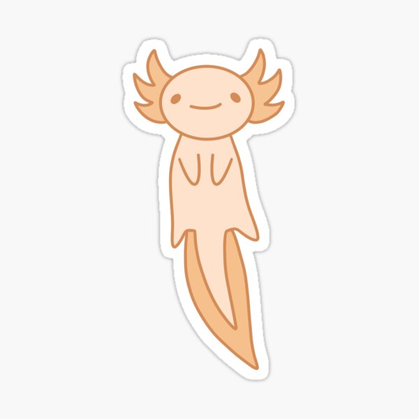 "Gold axolotl" Sticker for Sale by nnetso | Redbubble