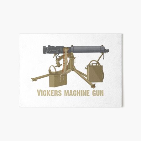 "Vickers Machine Gun Diagram Gift" Art Board Print by Battlefield ...