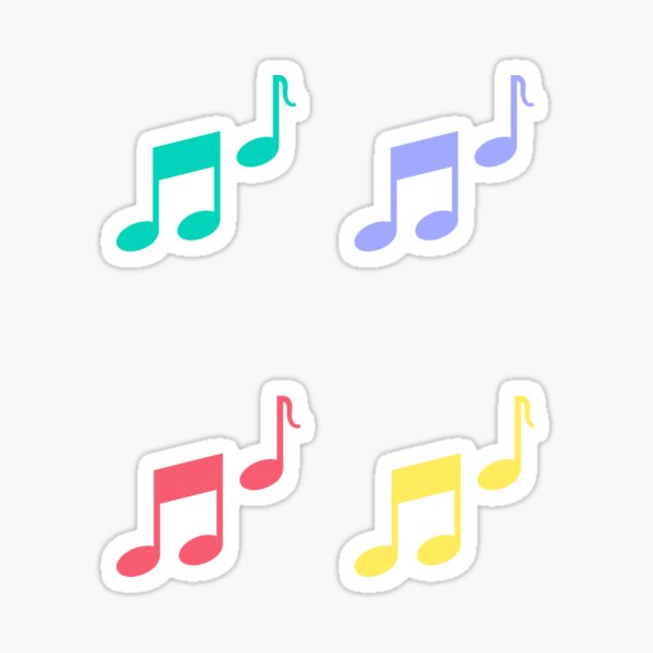 "Music note sticker pack" Sticker by Xpressnme | Redbubble