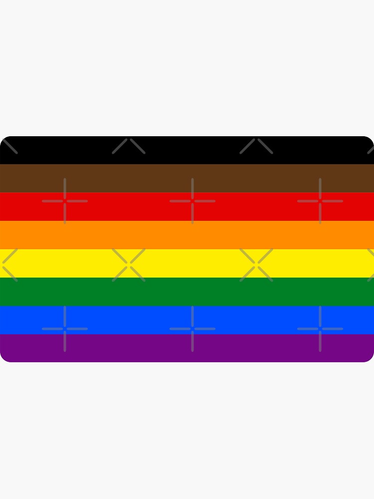 Philadelphia Pride Flag Sticker By Blurrylester Redbubble