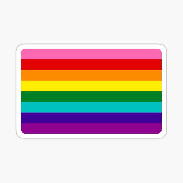 Original Pride Flag Sticker For Sale By Blurrylester Redbubble