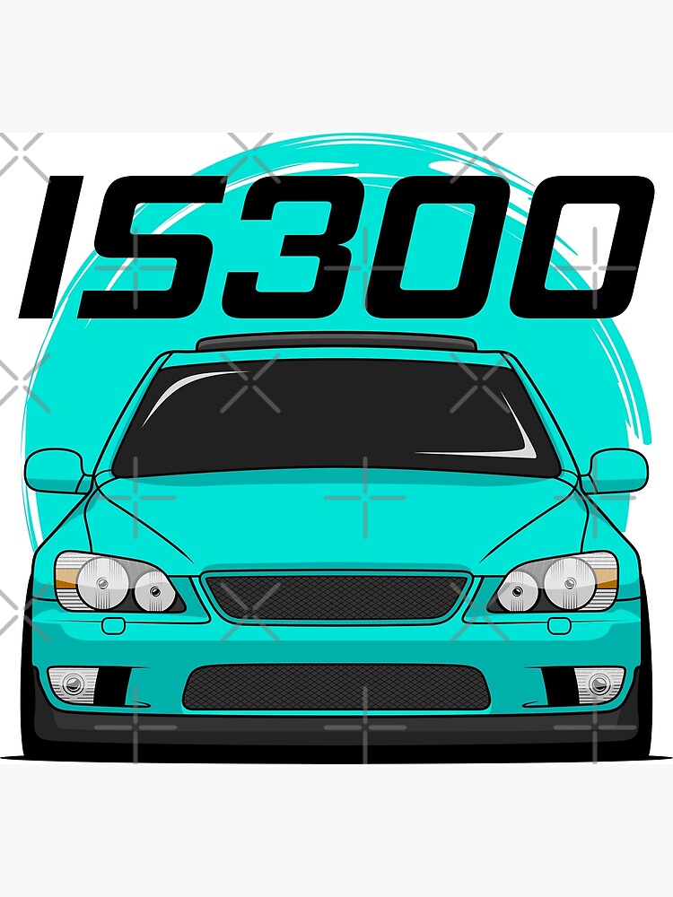 "JDM IS 300 Cyan" Poster by goldentuners | Redbubble
