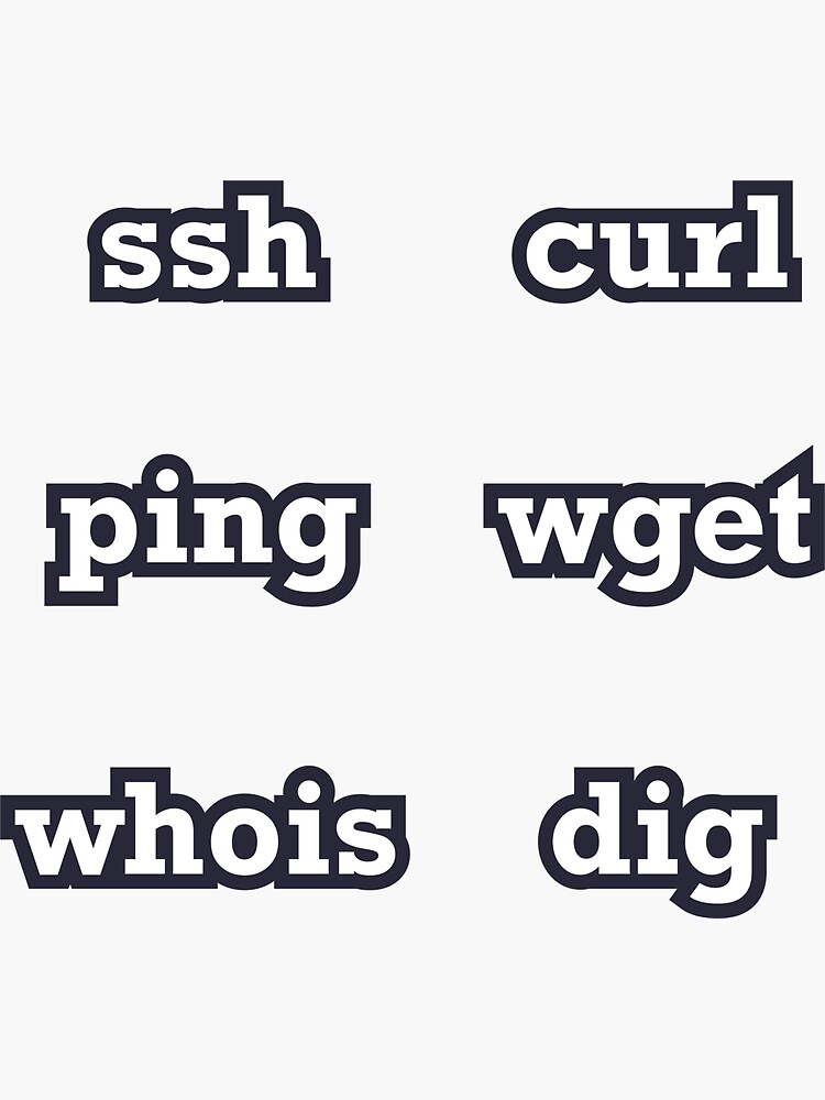 "Linux Networking Commands Combo Pack" Sticker for Sale by ...