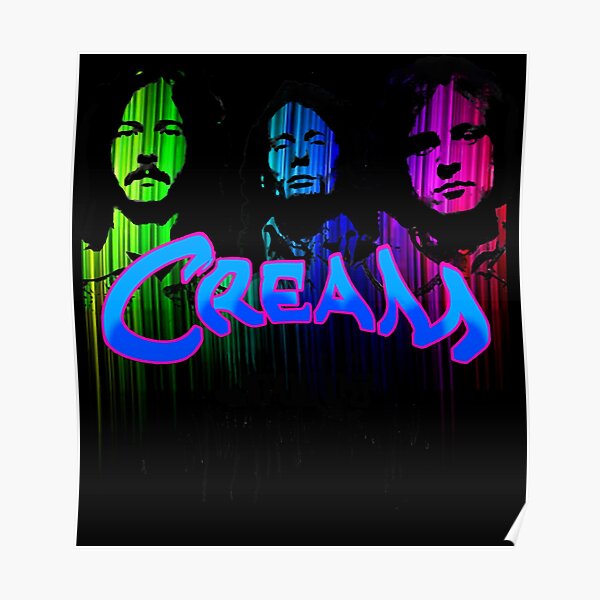 "Cream Iconic American Band" Poster for Sale by SweetCreamBand | Redbubble