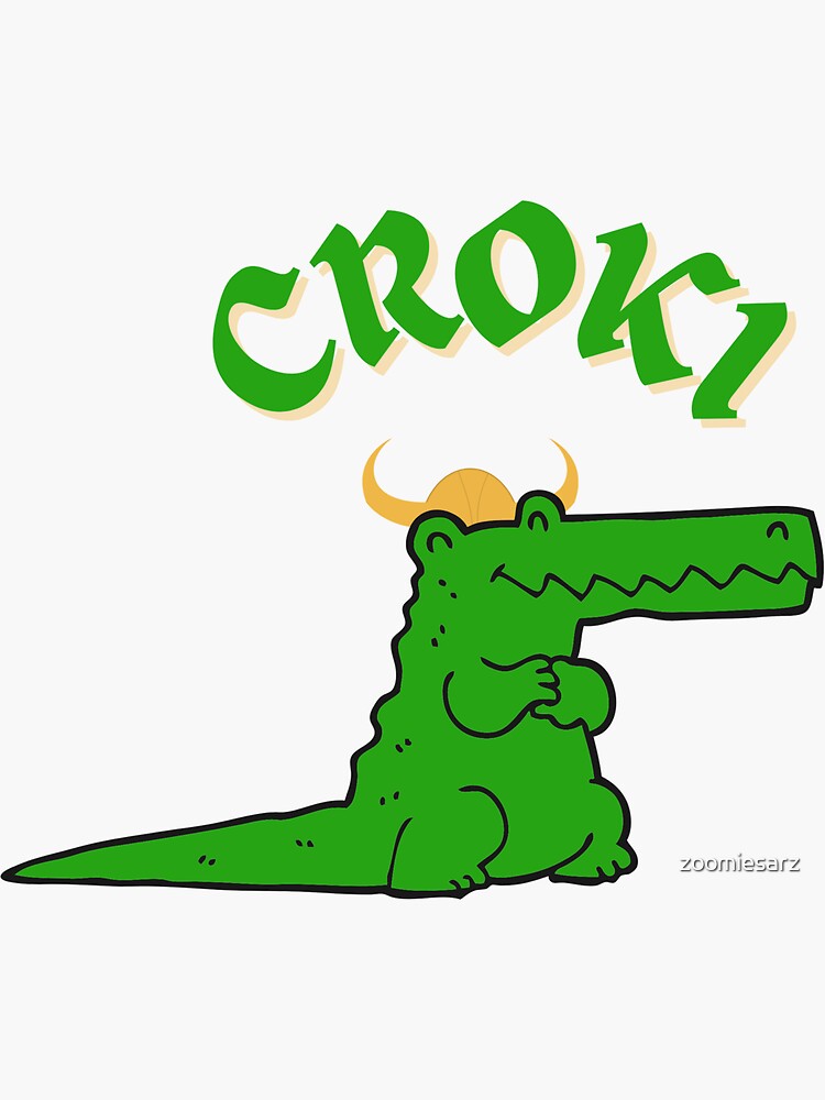 Pegatina «Croki» de zoomiesarz | Redbubble
