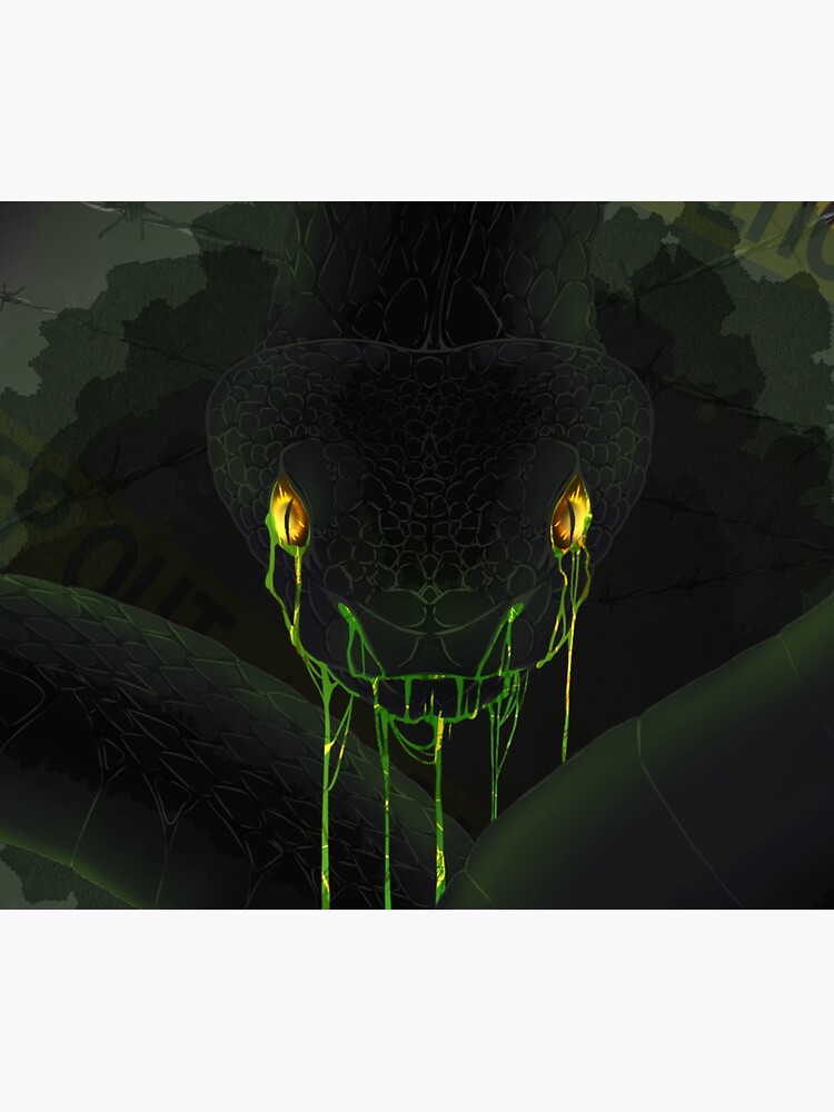 "Snake: Dripping Venom" Sticker for Sale by Glassi-sea | Redbubble