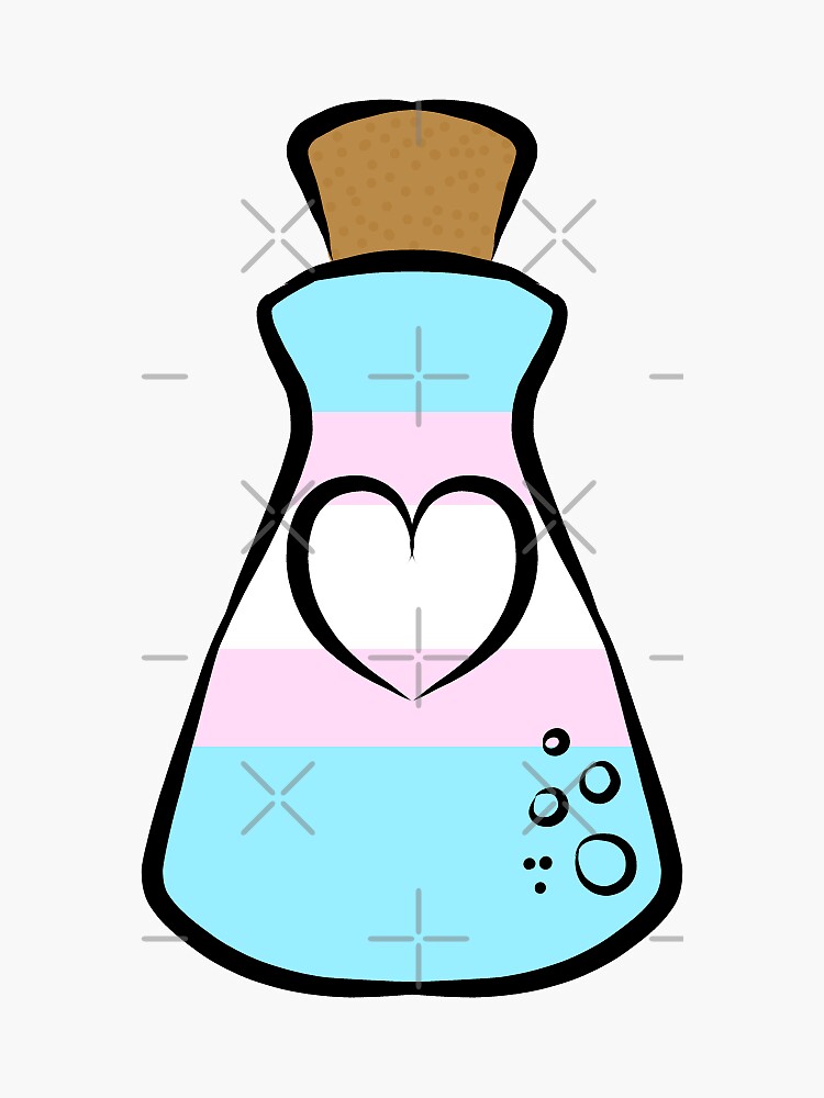 Trans Potion Pride Sticker By Queenmarie4394 Redbubble