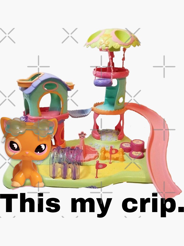 "Littlest pet shop this my crip cat kitten lps meme" Sticker by ...