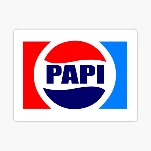 "Funny Papi instead of Pepsi " Sticker for Sale by Rita-M | Redbubble