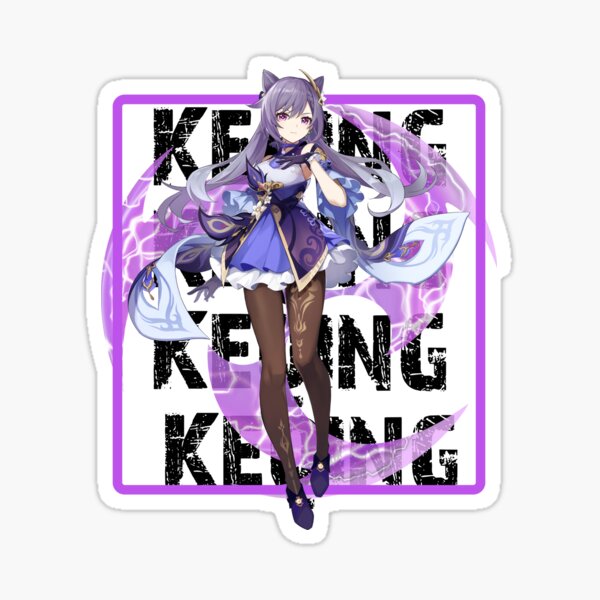 "keqing genshin impact" Sticker for Sale by NerdySquatch | Redbubble