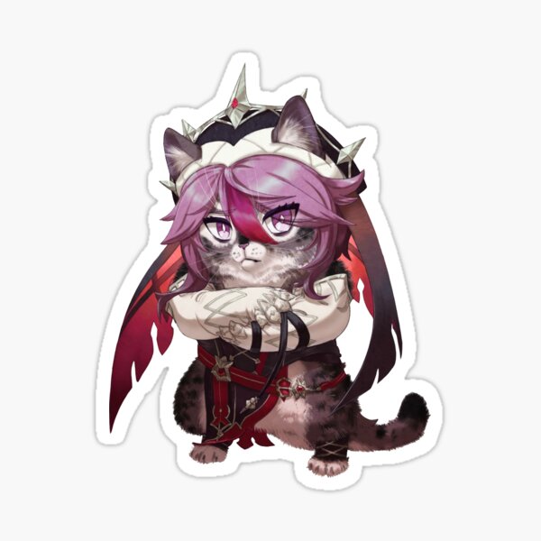 "cat rosaria" Sticker for Sale by ryderquit | Redbubble