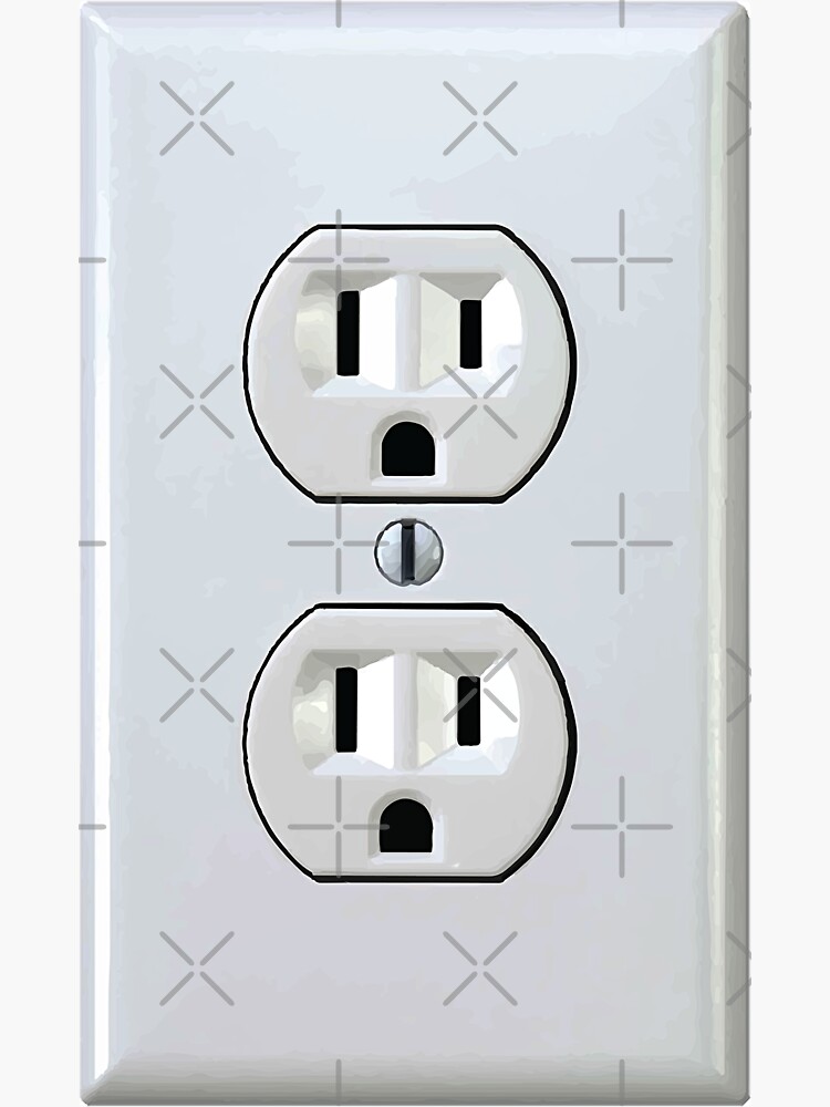 "Electrical Outlet - Type B [Roufxis-Rb]" Sticker for Sale by RoufXis ...