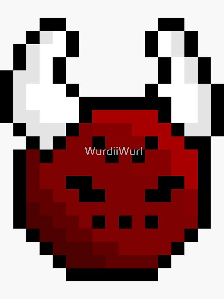 Pegatina «Linda cabeza de diablo Pixel Art Sprite» de WurdiiWurl ...