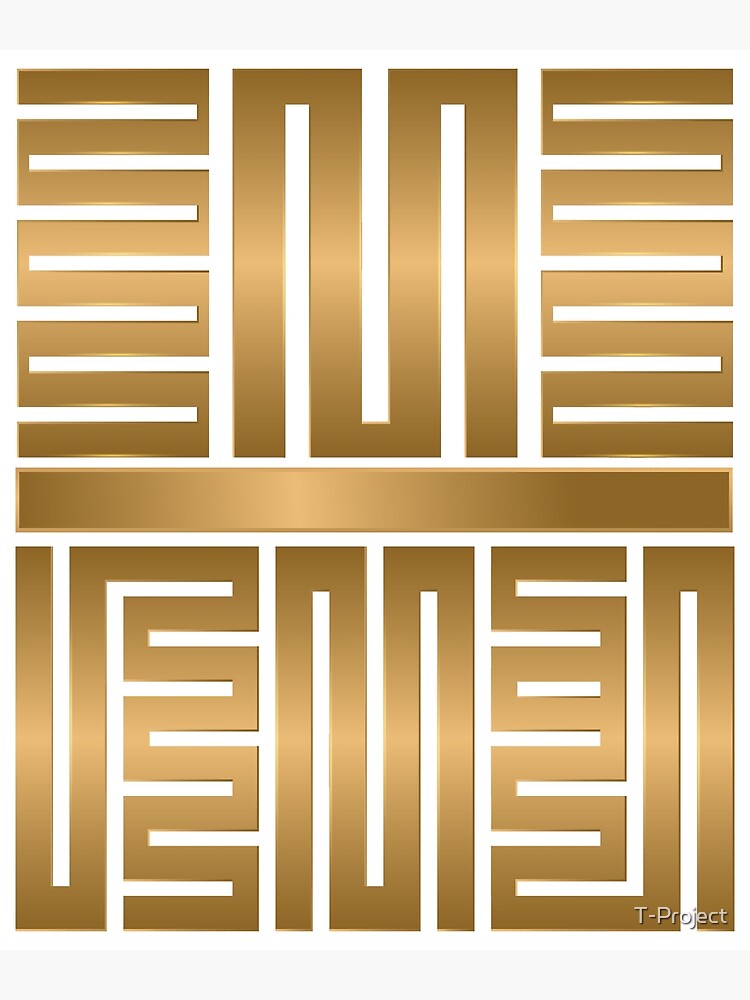 "golden luxury design in rectangle shape" Poster by T-Project | Redbubble
