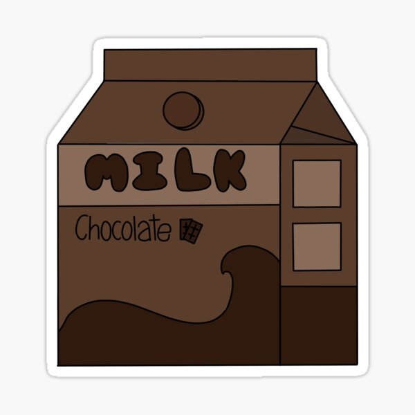 "Chocolate Milk" Sticker for Sale by Peachiku | Redbubble