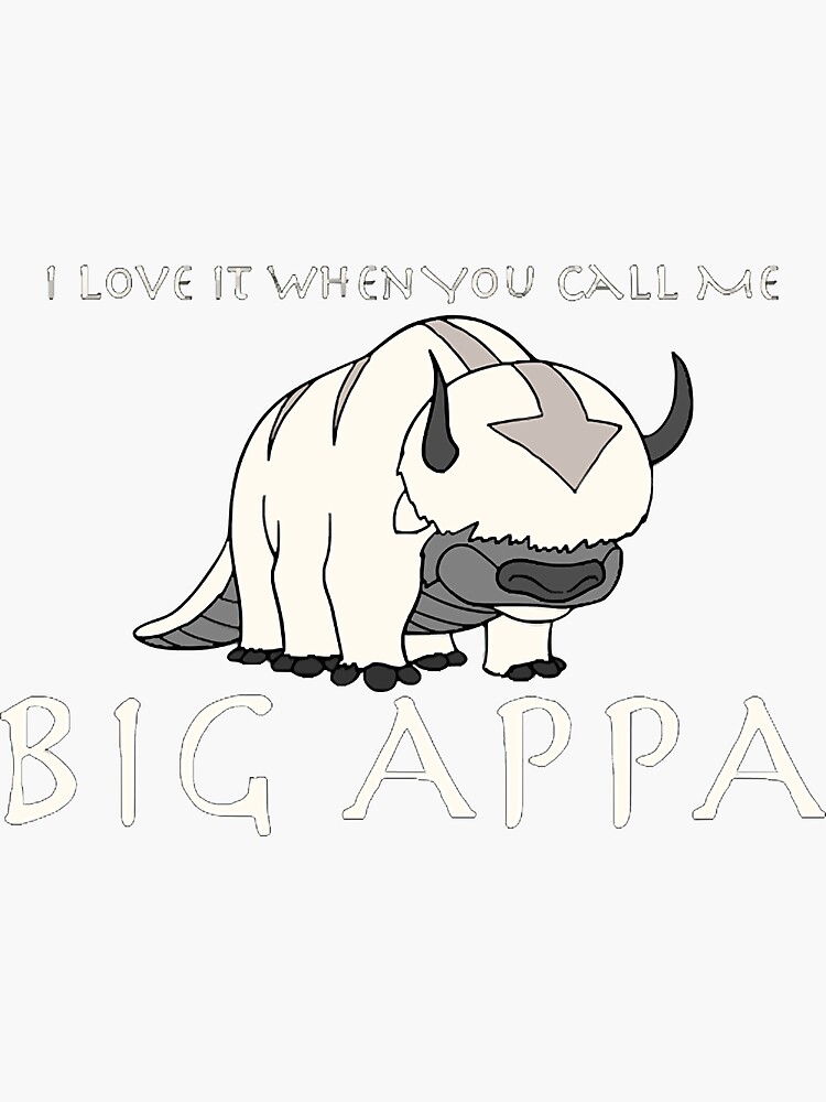 "Big Appa " Sticker for Sale by RylanGuzon | Redbubble