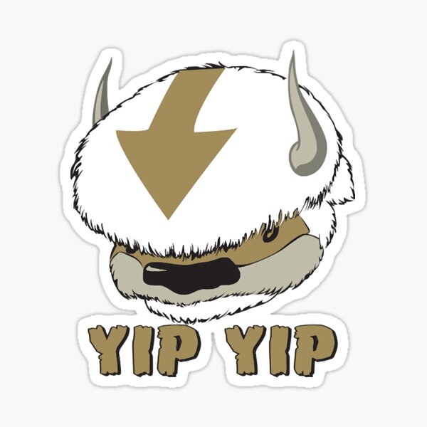 "Appa Yip Yip " Sticker by RylanGuzon | Redbubble