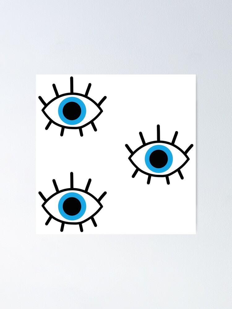 "preppy eye sticker pack" Poster for Sale by mollsdesignss | Redbubble