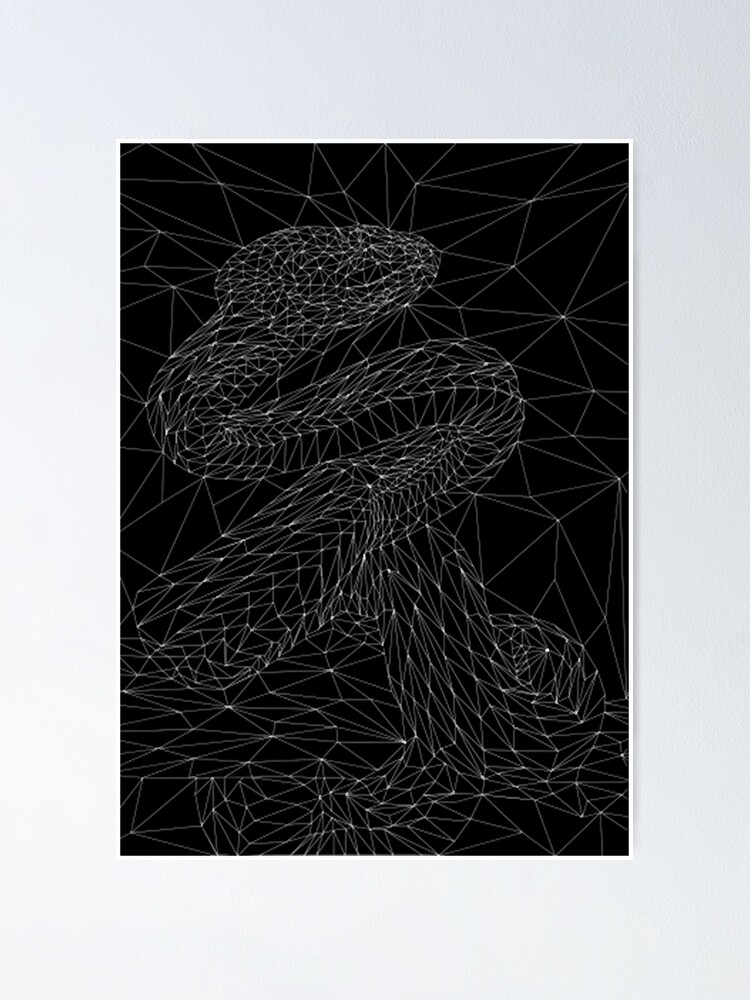 "Snake low poly line " Poster by FeastJemari | Redbubble