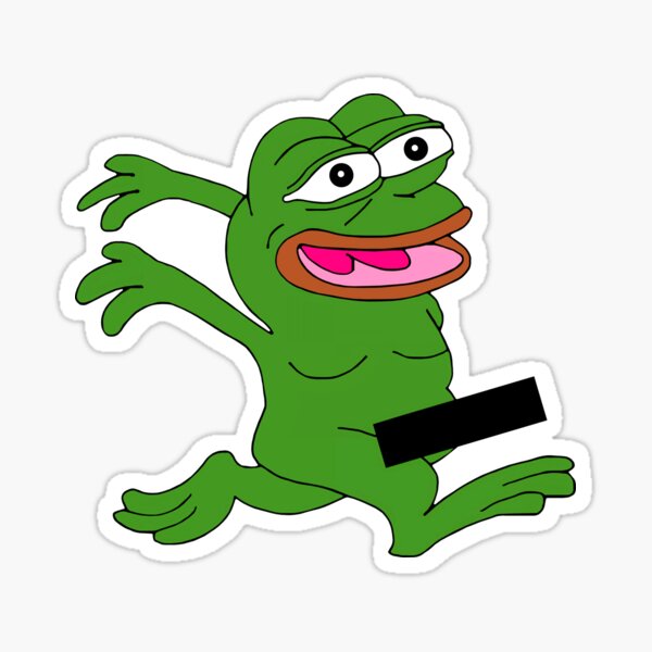 "Funny Frog" Sticker for Sale by MemeFunArt | Redbubble