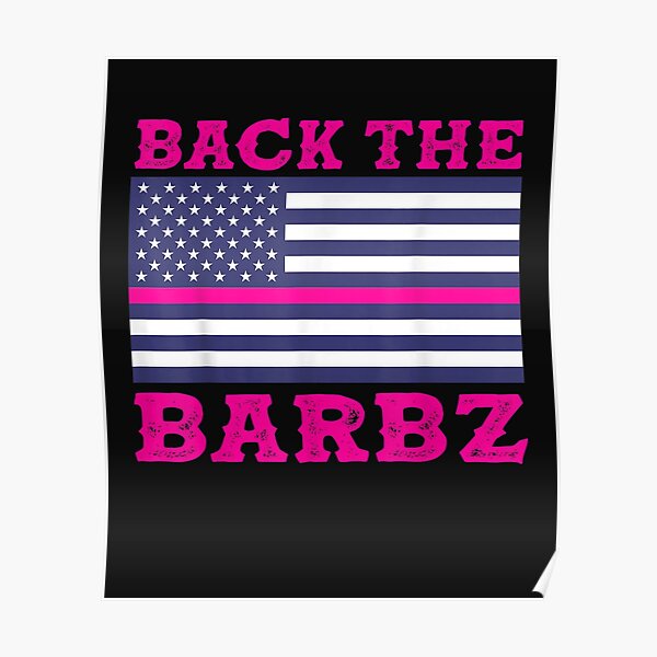 "Back The Barbz Flag Love Barbs Loyal.png" Poster for Sale by ...