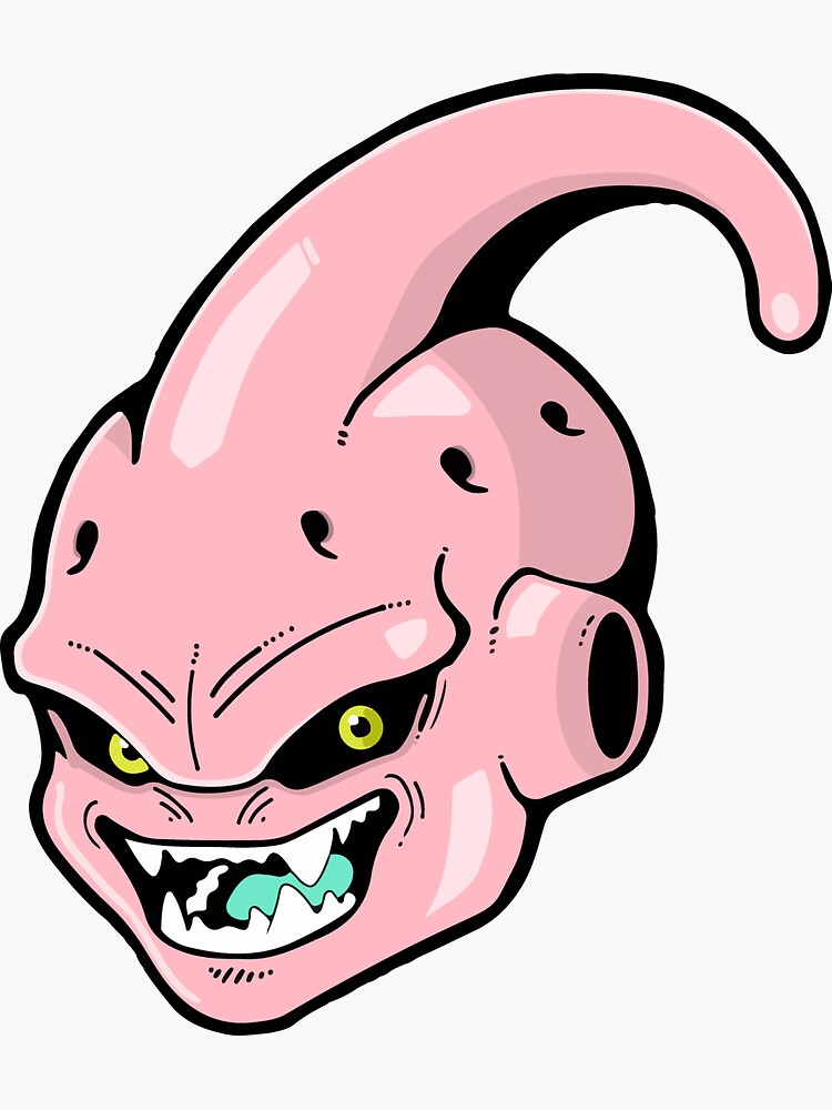 Pegatina «Majin Buu El niño malvado» de CowboySpider | Redbubble