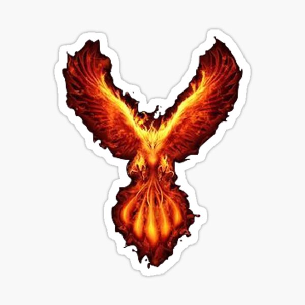 "Phoenix" Sticker for Sale by GingerMS | Redbubble